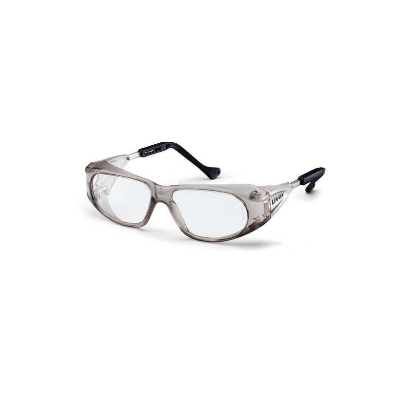 uvex Schutzbrille meteor 9134005, Bügelbrille in grau transparent, 19,23