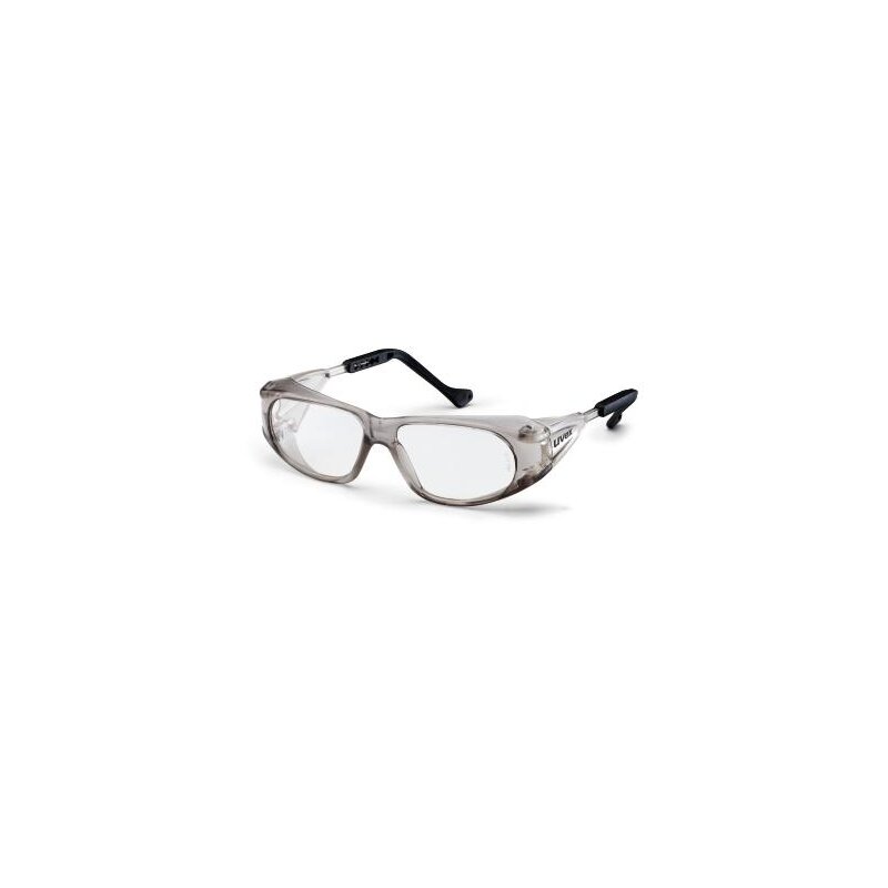 Uvex RX sp 5510 Schutzbrille mit Sehstärke in mattschwarz/orange Sche ...
