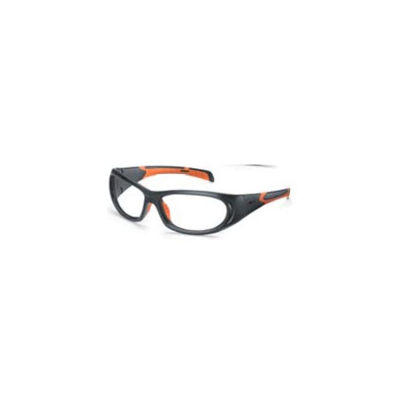 Uvex RX sp 5512 Schutzbrille mit Sehstärke in anthrazit/orange Scheib ...